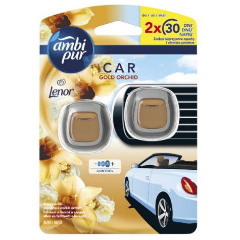 Oro gaiviklis automobiliams AMBI PUR Gold Orchid, 2x2ml - ermitazas.lt