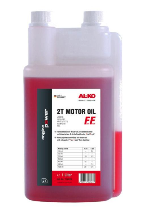 Dvitakčio variklio alyva AL-KO, su dozatoriumi, 1 l - ermitazas.lt