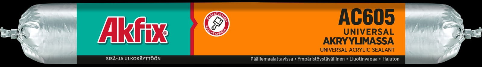 Akrilinis hermetikas AKFIX AC605, baltos sp., 600 ml - ermitazas.lt