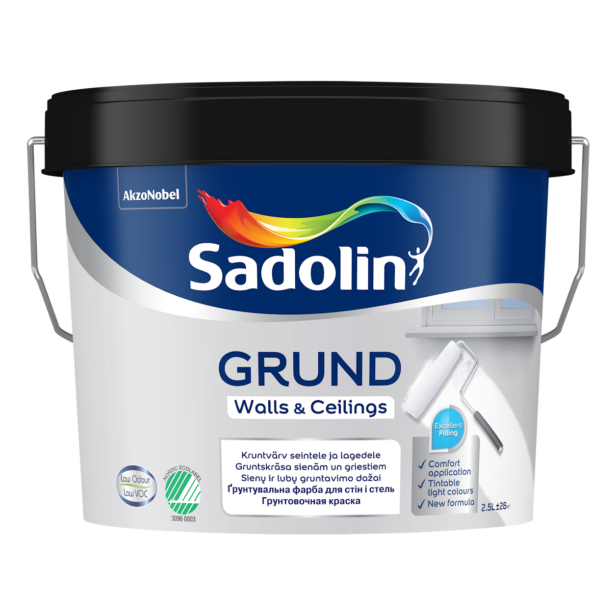 Gruntavimo dažai SADOLIN GRUND, 4,5 l - ermitazas.lt