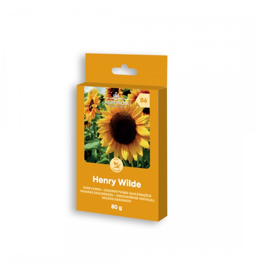 Dekoratyvinių saulėgrąžų sėklos HENRY WILDE, 80 g - ermitazas.lt