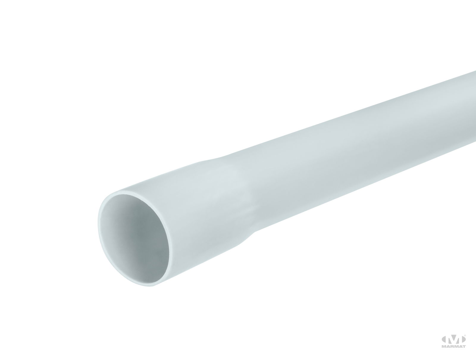 PVC vamzdis lygus, D25 išplatintu galu, Pilkos sp. 2m - ermitazas.lt