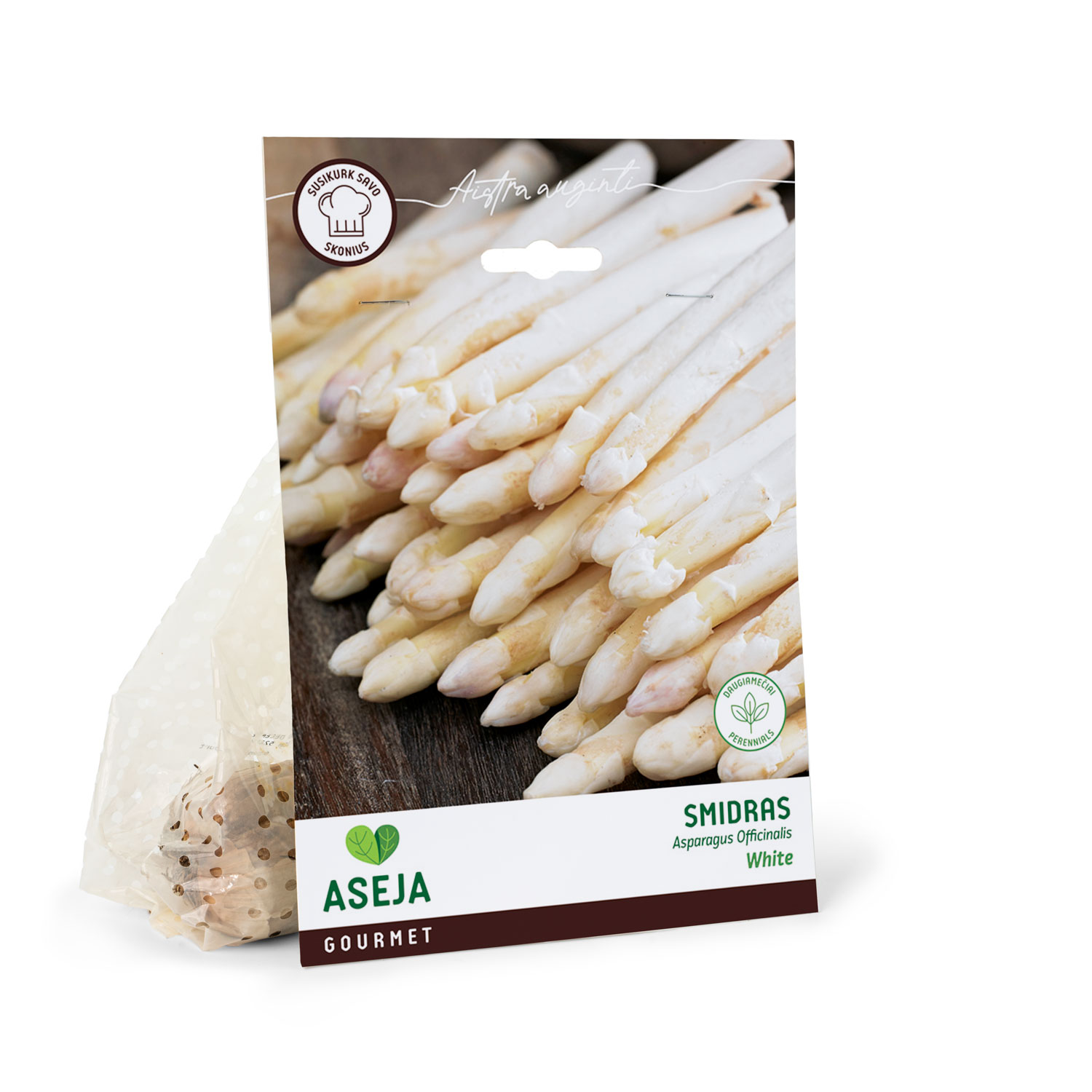 Baltojo smidro šaknys ASEJA, lot. ASPARAGUS OFFICINALIS WHITE ...