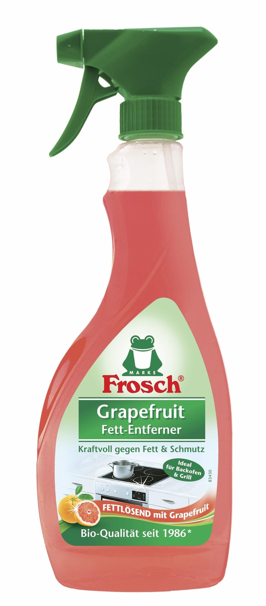 Riebalų valiklis FROSCH, su greipfruto ekstraktu, 500 ml - ermitazas.lt