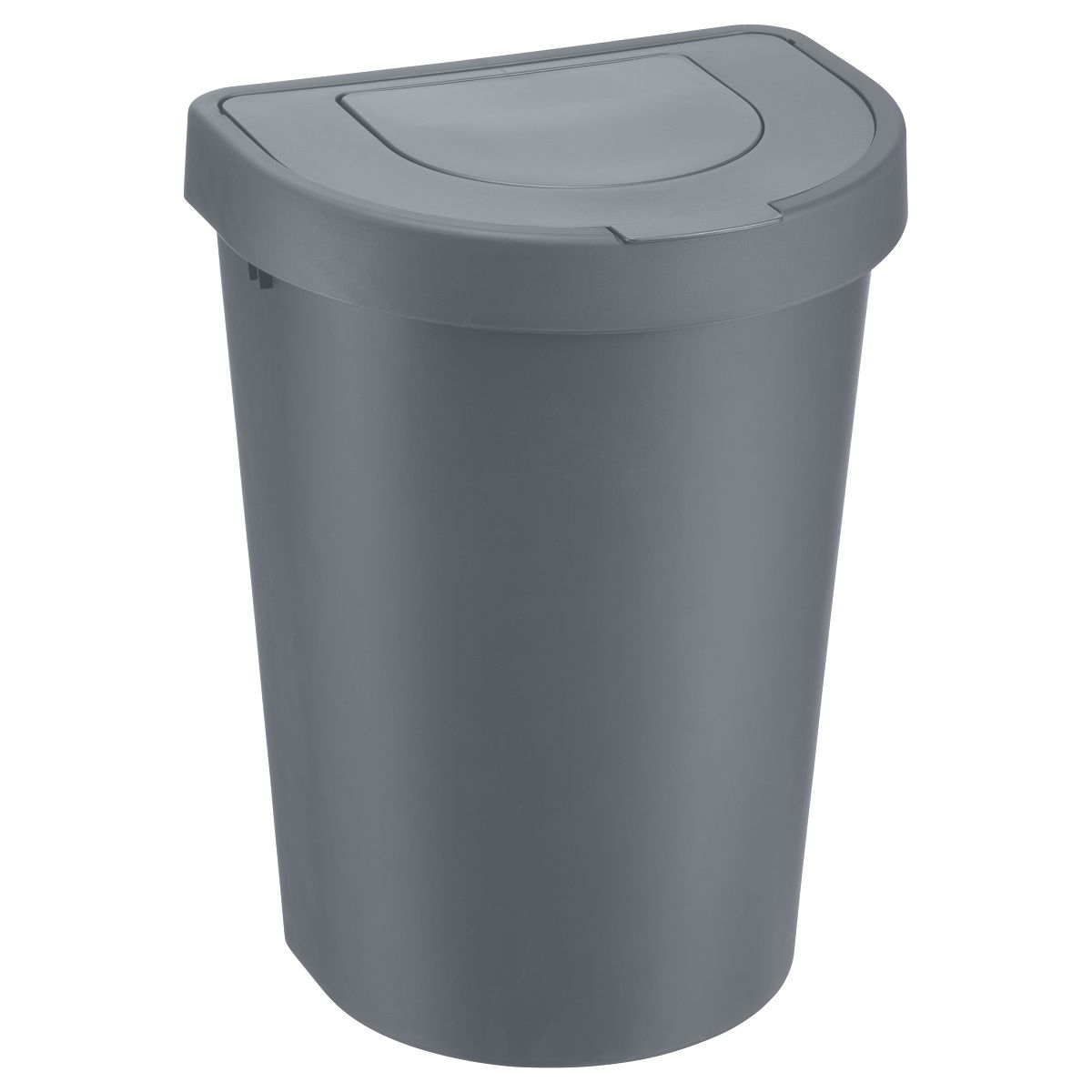 Šiukšlių dėžė PLAST TEAM Seattle, t. pilkos sp., 45 L - ermitazas.lt