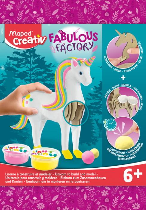 Kūrybinis rinkinys su modelinu MAPED Creativ Fabulous Factory Unicorn ...