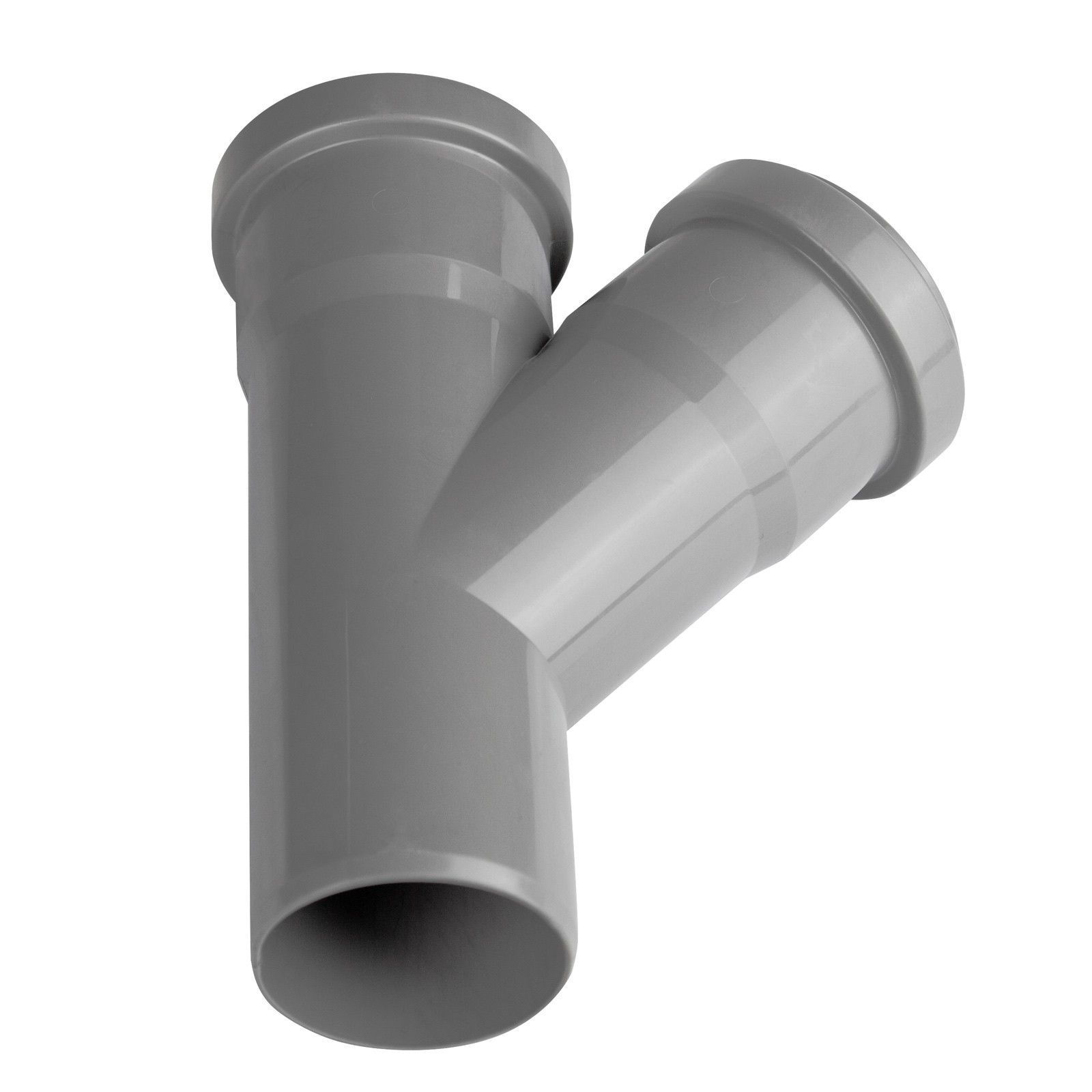 PP HT vidaus kanalizacijos trišakis PIPELIFE, DN50 x 50 x 45°, pilkos sp. - ermitazas.lt