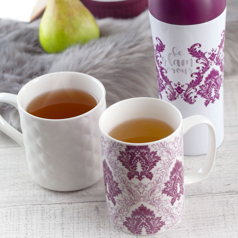 Puodelis AMBITION GLAMOUR, porcelianas, baltos sp., 420 ml - ermitazas.lt