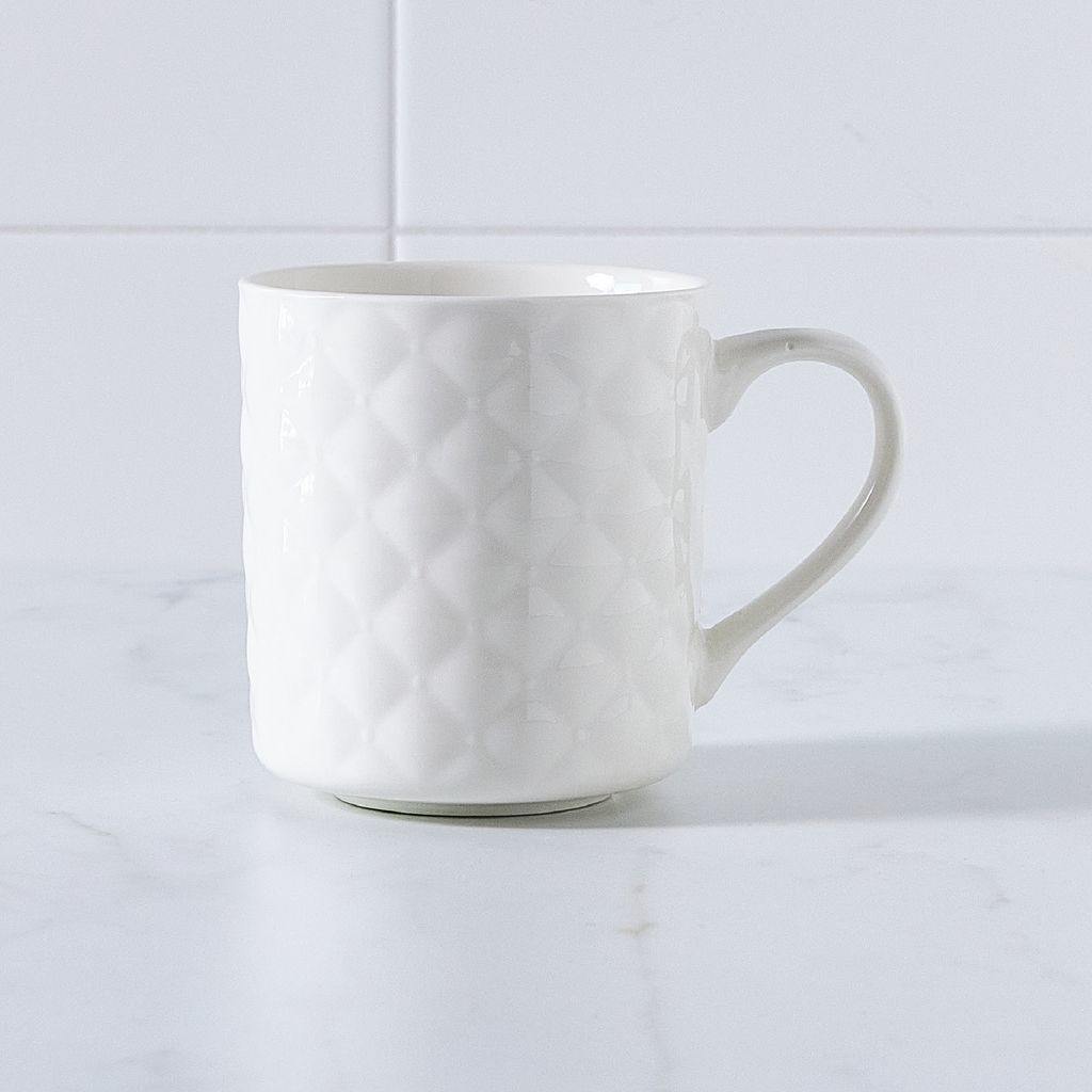 Puodelis AMBITION GLAMOUR, porcelianas, baltos sp., 420 ml - ermitazas.lt