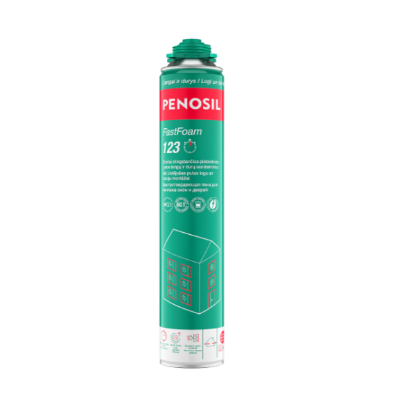Pistoletinės sandarinimo putos PENOSIL FastFoam 123, 870 ml - ermitazas.lt