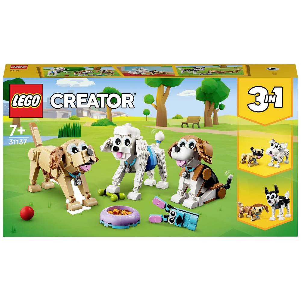 Konstruktorius LEGO® Creator Adorable Dogs, 31137 - ermitazas.lt