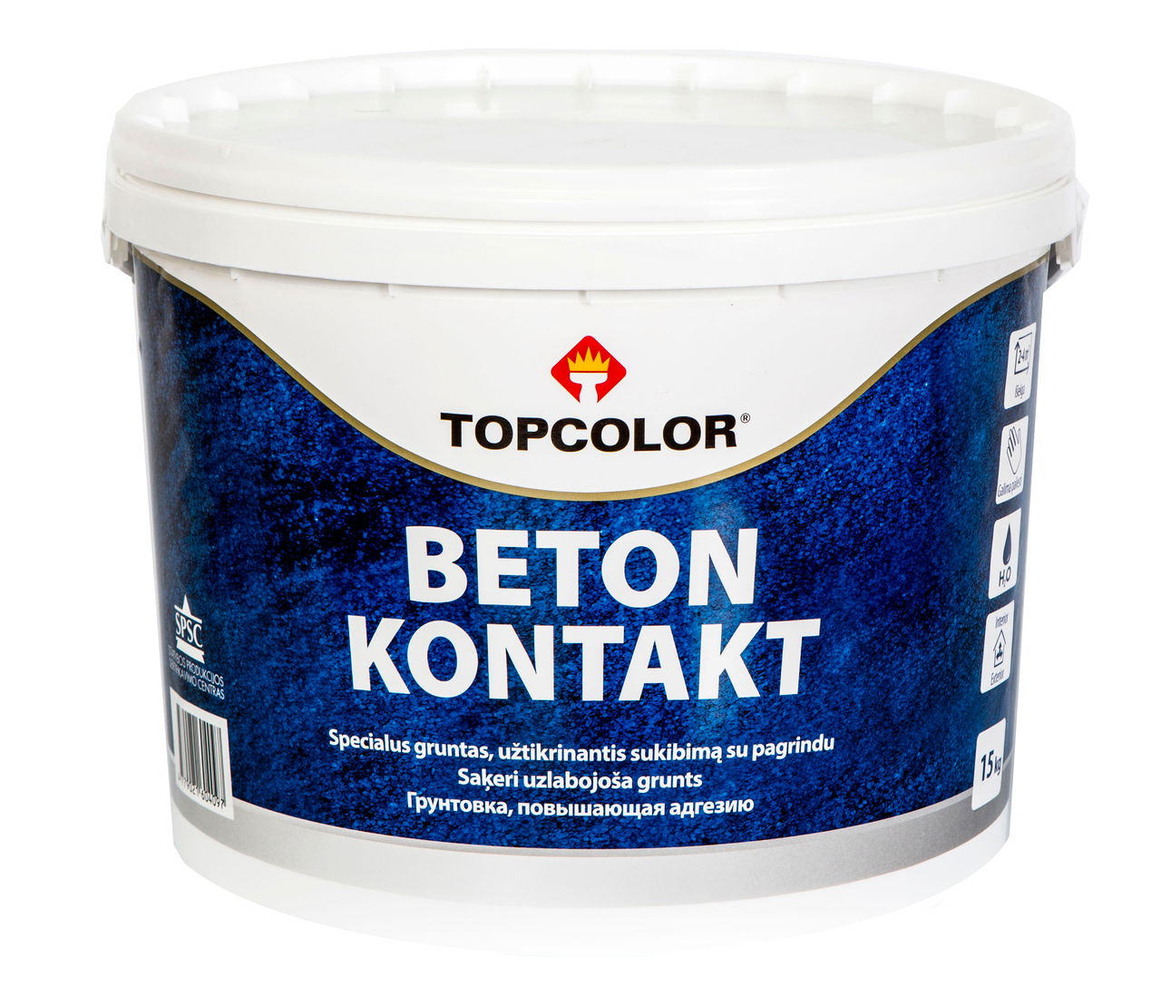 Sukibimą gerinantis gruntas TOPCOLOR BETON KONTAKT, 4,5 kg - ermitazas.lt
