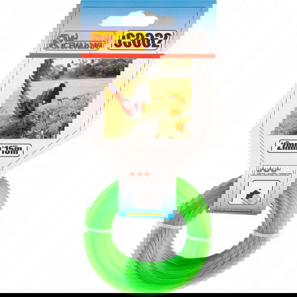 Penkiakampis žoliapjovės pjovimo lynas RICHMANN, 2,0 mm x 15 m - ermitazas.lt