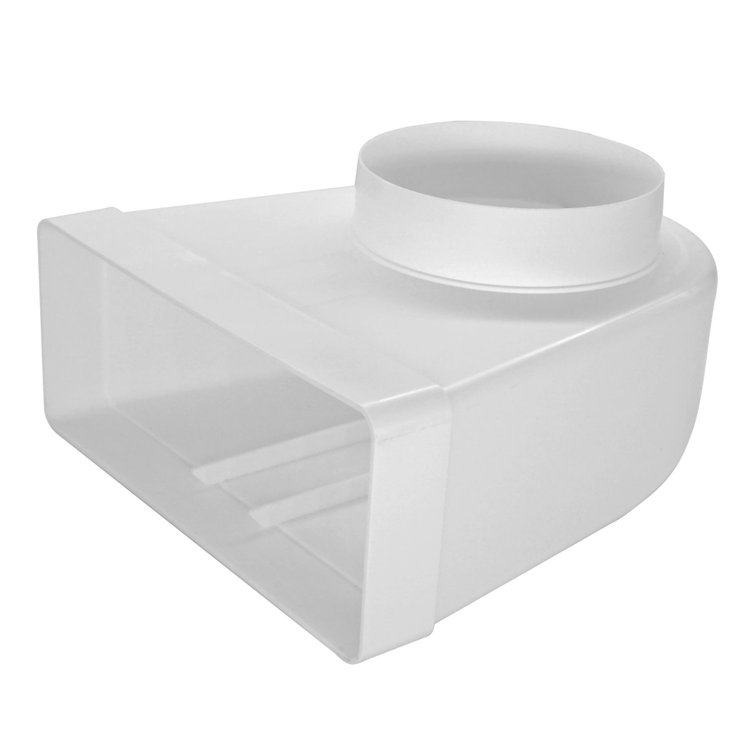 Ortakio alkūnė KLD29-125, 220 x 90 mm x DN125, stačiakampė - apvali - ermitazas.lt