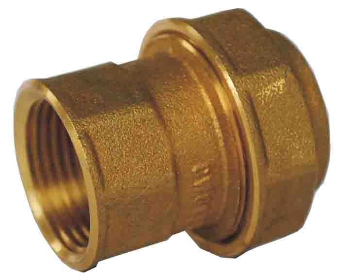 PE vamzdžio jungtis, DN25 x 3/4", vid. sr., žalvarinė - ermitazas.lt