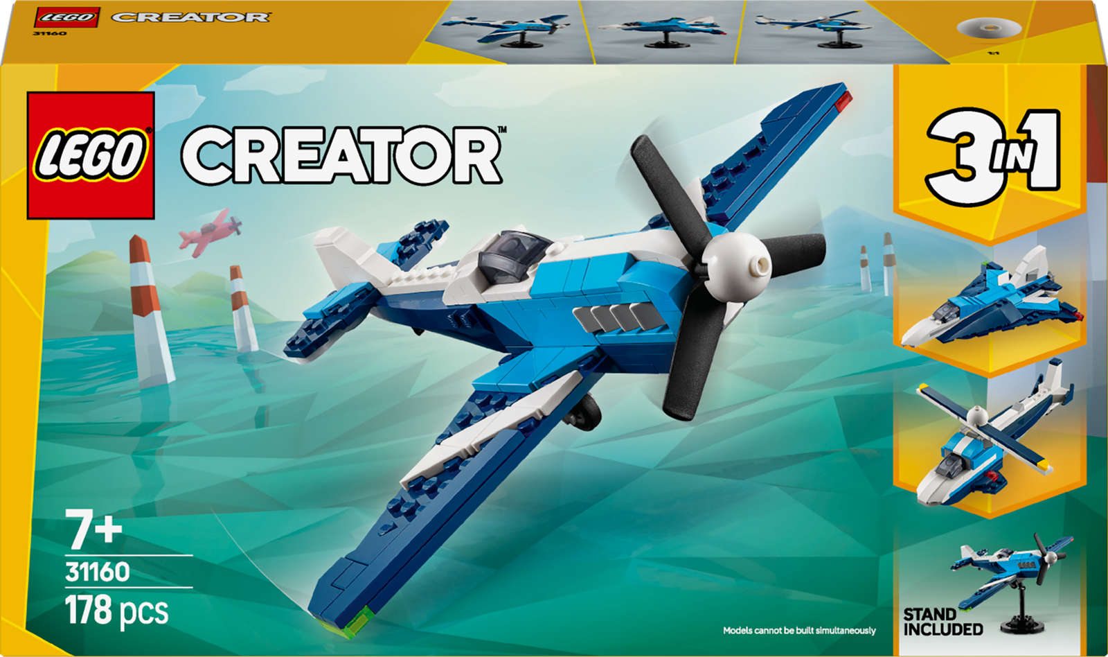 Konstruktorius LEGO® Creator Aircraft: Race Plane, 31160 - ermitazas.lt