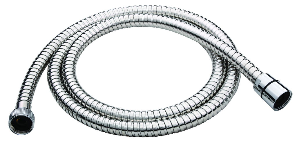 Dušo žarna RUBINETA, poliruota, nerūdijančio plieno, dvigubo sukibimo, 1/2x1/2, 150 cm ...