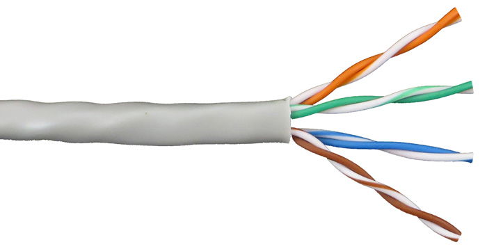 Kompiuterinis kabelis UTP viengyslis, CAT5E - ermitazas.lt