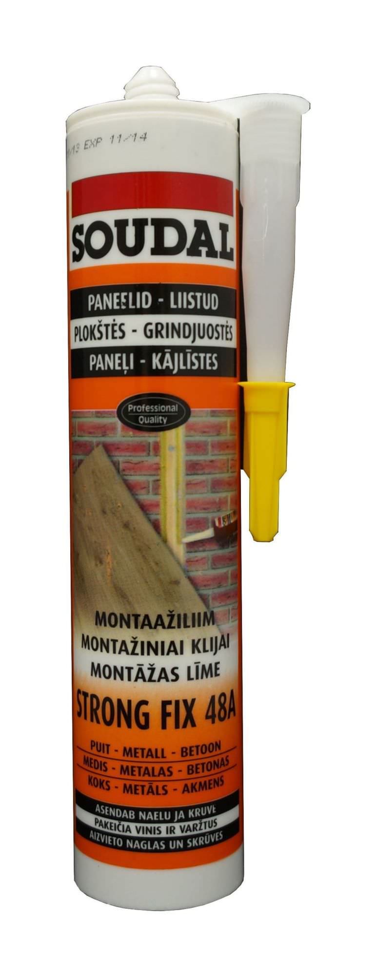 Montavimo klijai SOUDAL 48A, 280 ml - ermitazas.lt