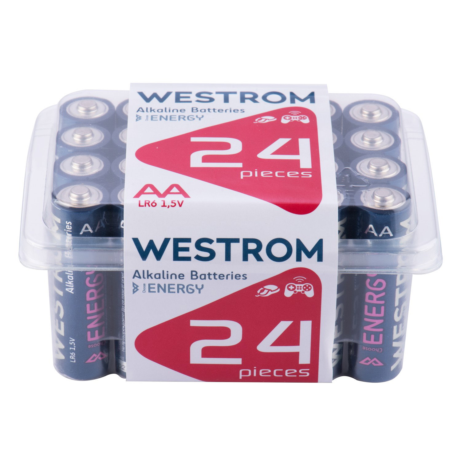 Elementai WESTROM, AA, LR6, šarminiai, 24 vnt - ermitazas.lt