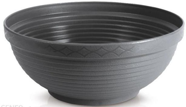 Lauko plastikinis vazonas MISA, juodos sp., 22 x 10 cm - ermitazas.lt