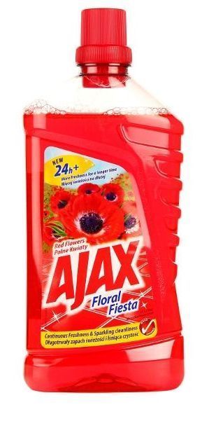 Grindų valiklis AJAX Floral Fiesta Red Flowers, 1 l - ermitazas.lt