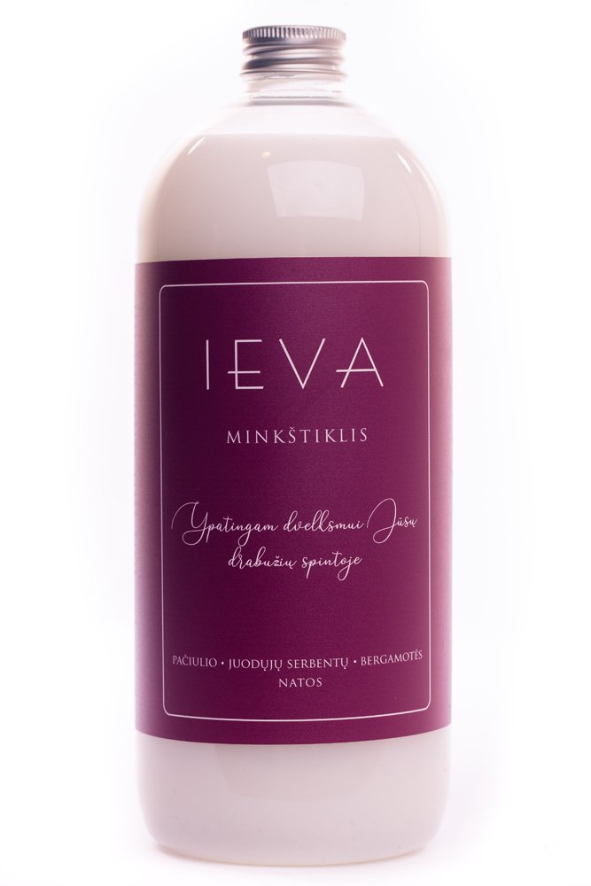 Skalbinių minkštiklis IEVA, juodųjų serbentų natos, 1 l - ermitazas.lt