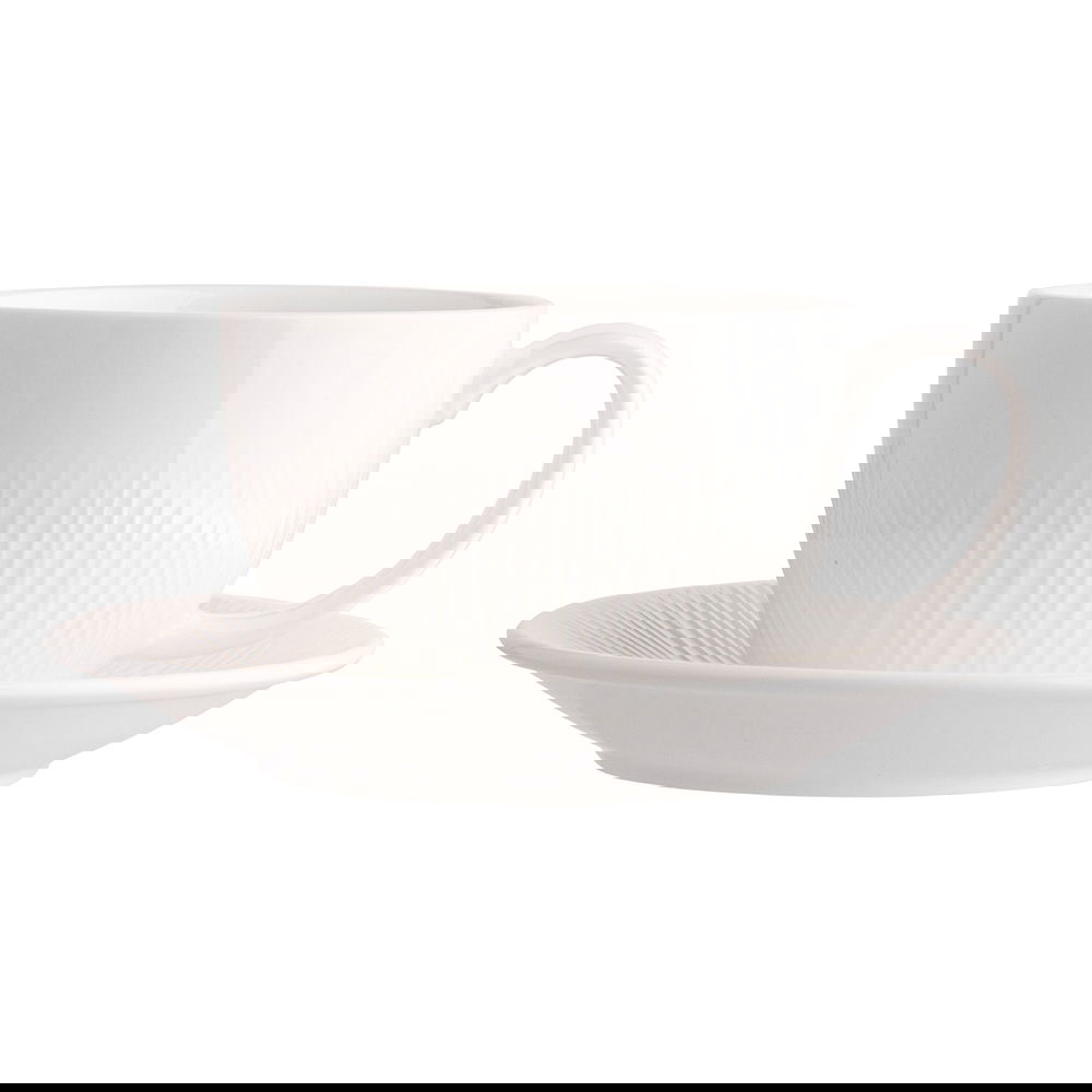 Porcelianinis puodelis su lėkštute ALTOM ALESSIA, kreminės sp., 250 ml ...