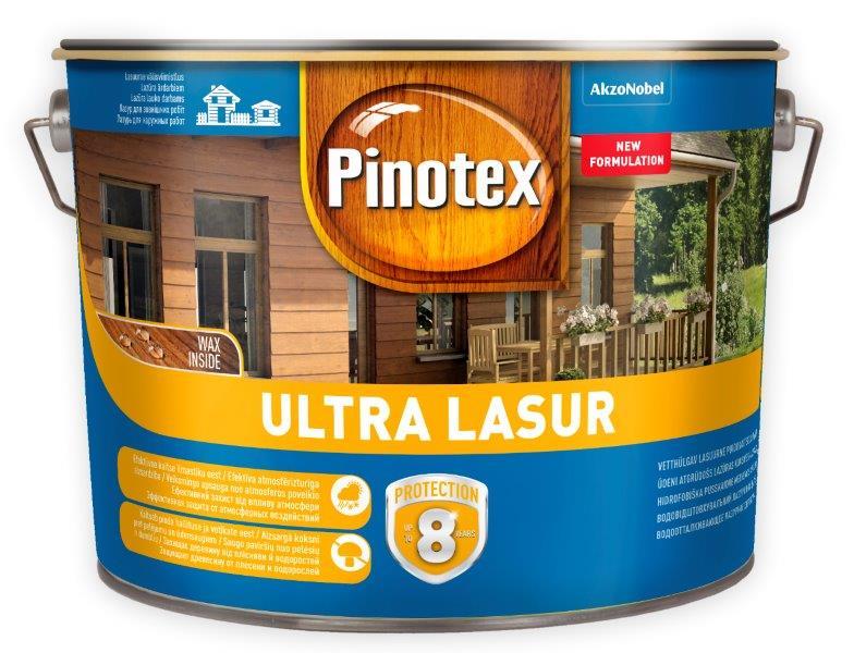 Medienos impregnantas PINOTEX ULTRA LASUR, šermukšnio sp., 10 l ...
