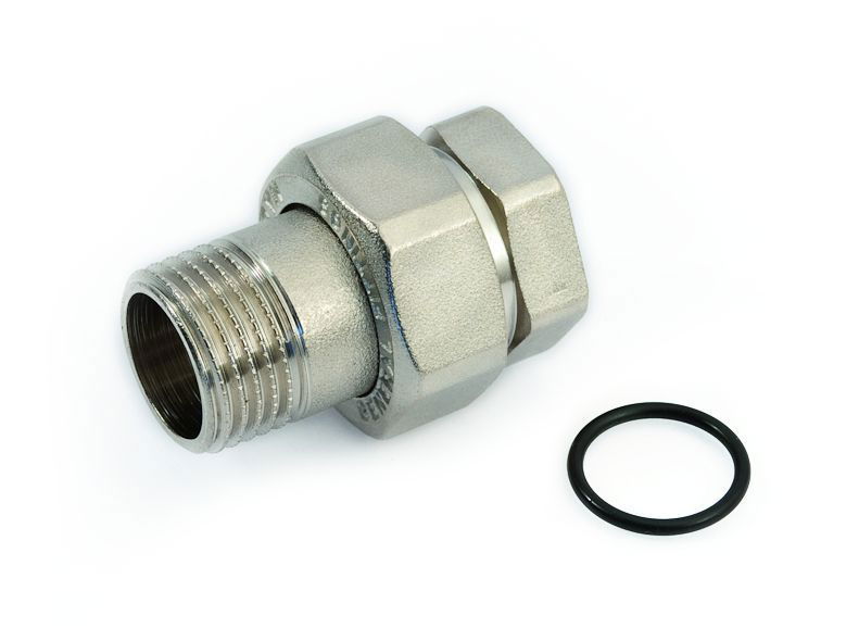 Žalvarinė ardoma jungtis GENERAL FITTINGS, 3/4", tiesi, chrom., vid/išor - ermitazas.lt