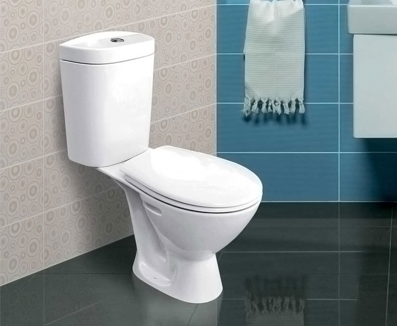 Unitazo komplektas CERSANIT MITO GREY 010, su dangčiu, 68.5 x 36 x 75 ...