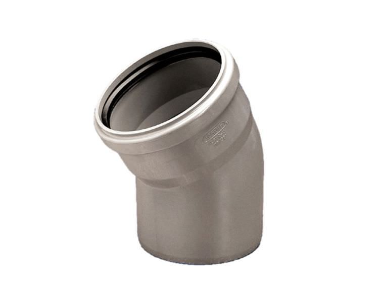 PVC vidaus kanalizacijos alkūnė WAVIN, DN110, 30° - ermitazas.lt