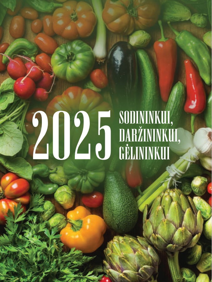 Kalendorius 2025 SODININKO, DARŽININKO, GĖLININKO - ermitazas.lt