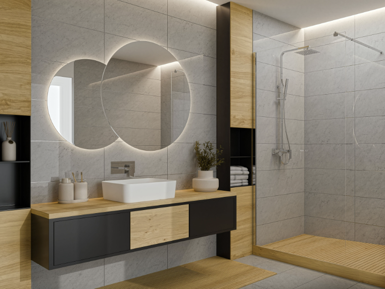 Dušo sienelė WALK IN II, skaidrus stiklas 8 mm, chromo sp. rėmas, 90 x ...