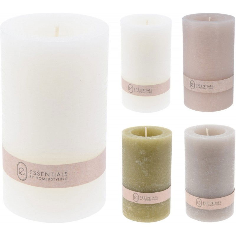 Cilindrinė žvakė, 4 spalvos, 6,5 x 11,5 cm - ermitazas.lt