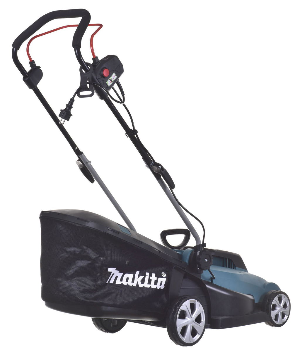 Elektrinė vejapjovė MAKITA ELM3720, 1400 W, 37 cm, 40 l - ermitazas.lt