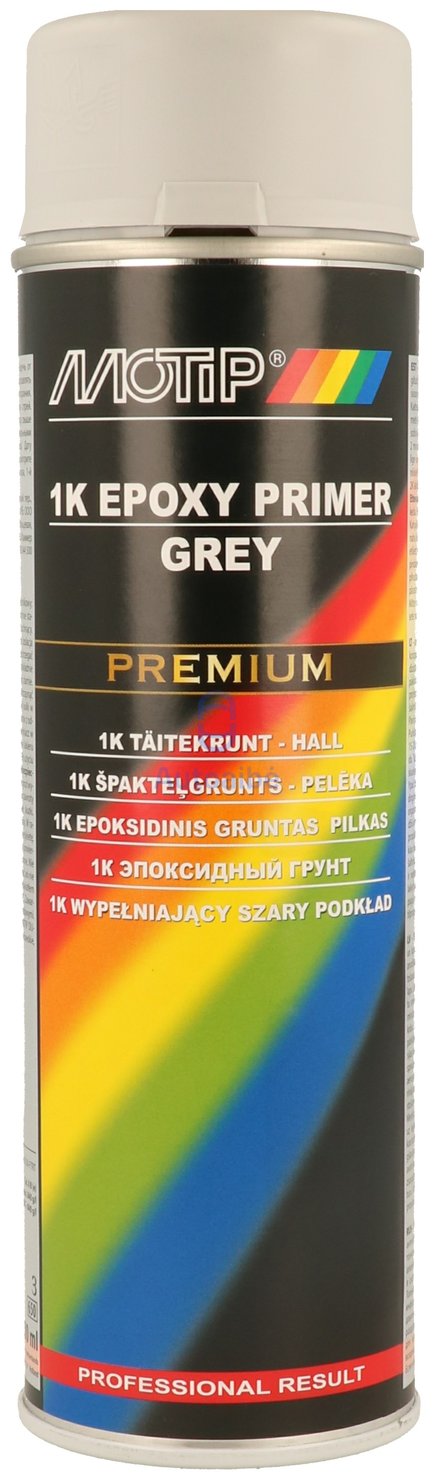 Antikorozinis gruntas MOTIP 1K Epoxy primer, pilkos sp., 500ml - ermitazas.lt