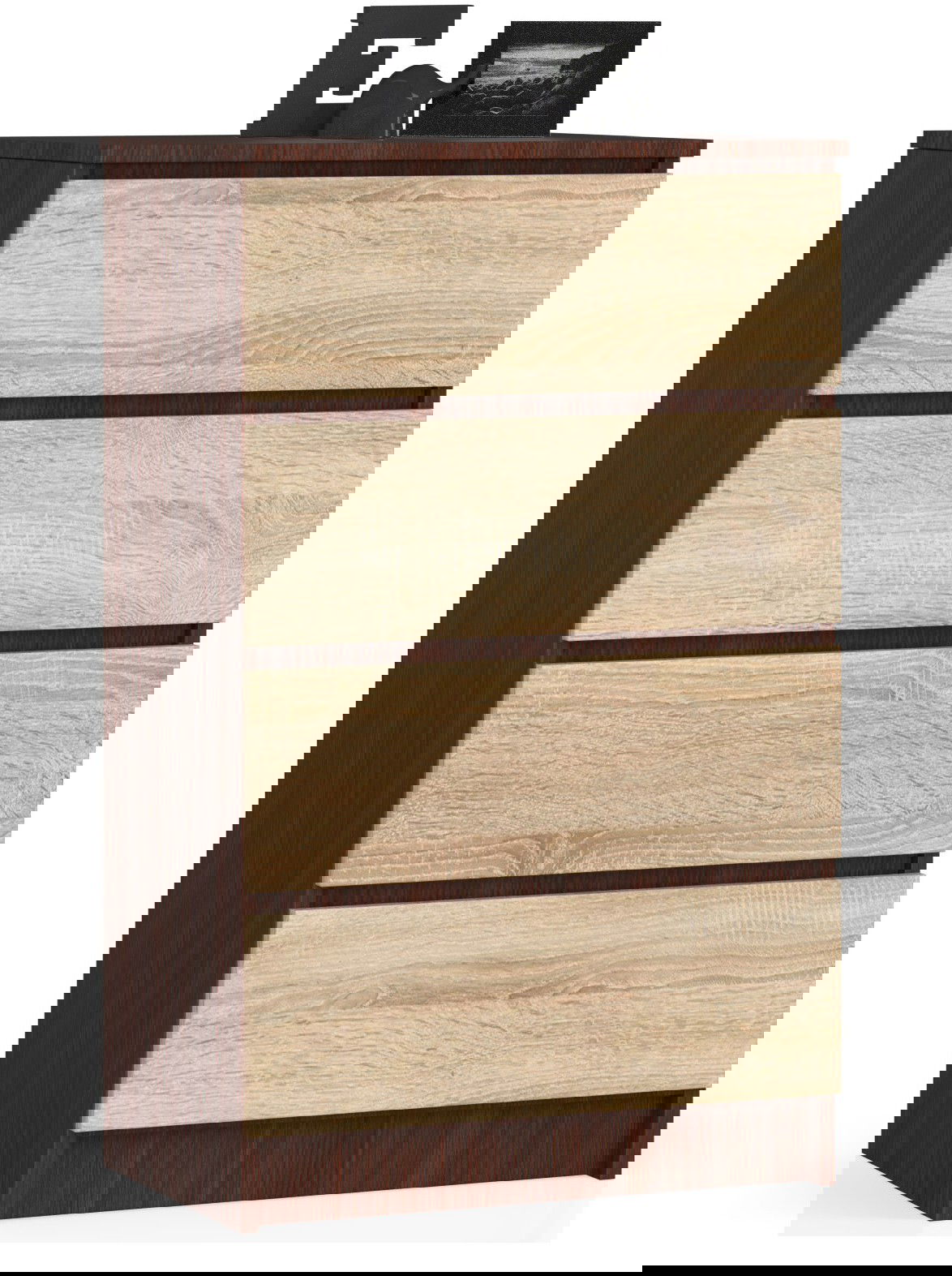 Komoda K60, ruda/ Sonomos ąžuolo sp. - ermitazas.lt