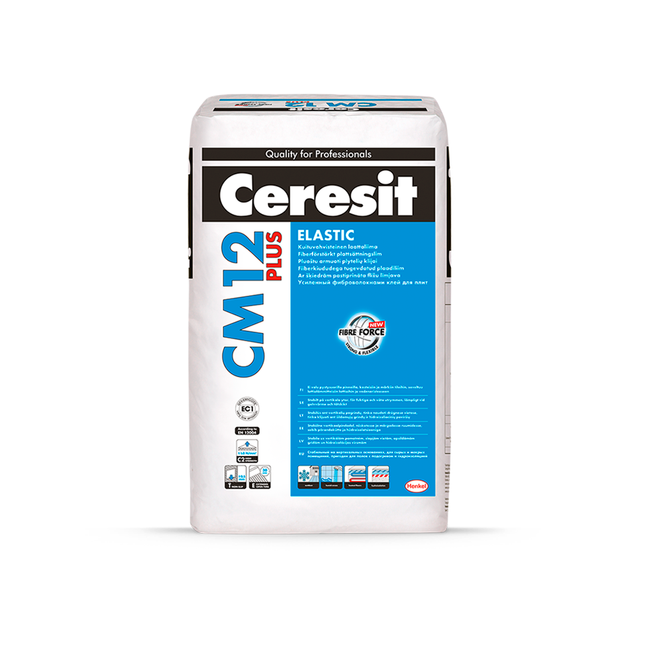 Plytelių klijai CERESIT CM12 ELASTIC, padidinto elastingumo, 25 kg ...