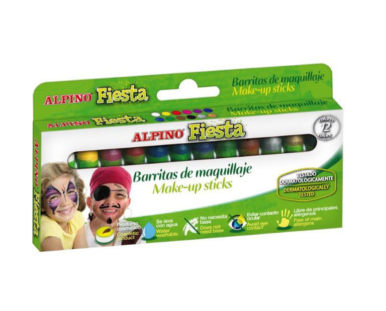 Kreidutės grimui ALPINO Fiesta STICKS, 12 sp. - ermitazas.lt