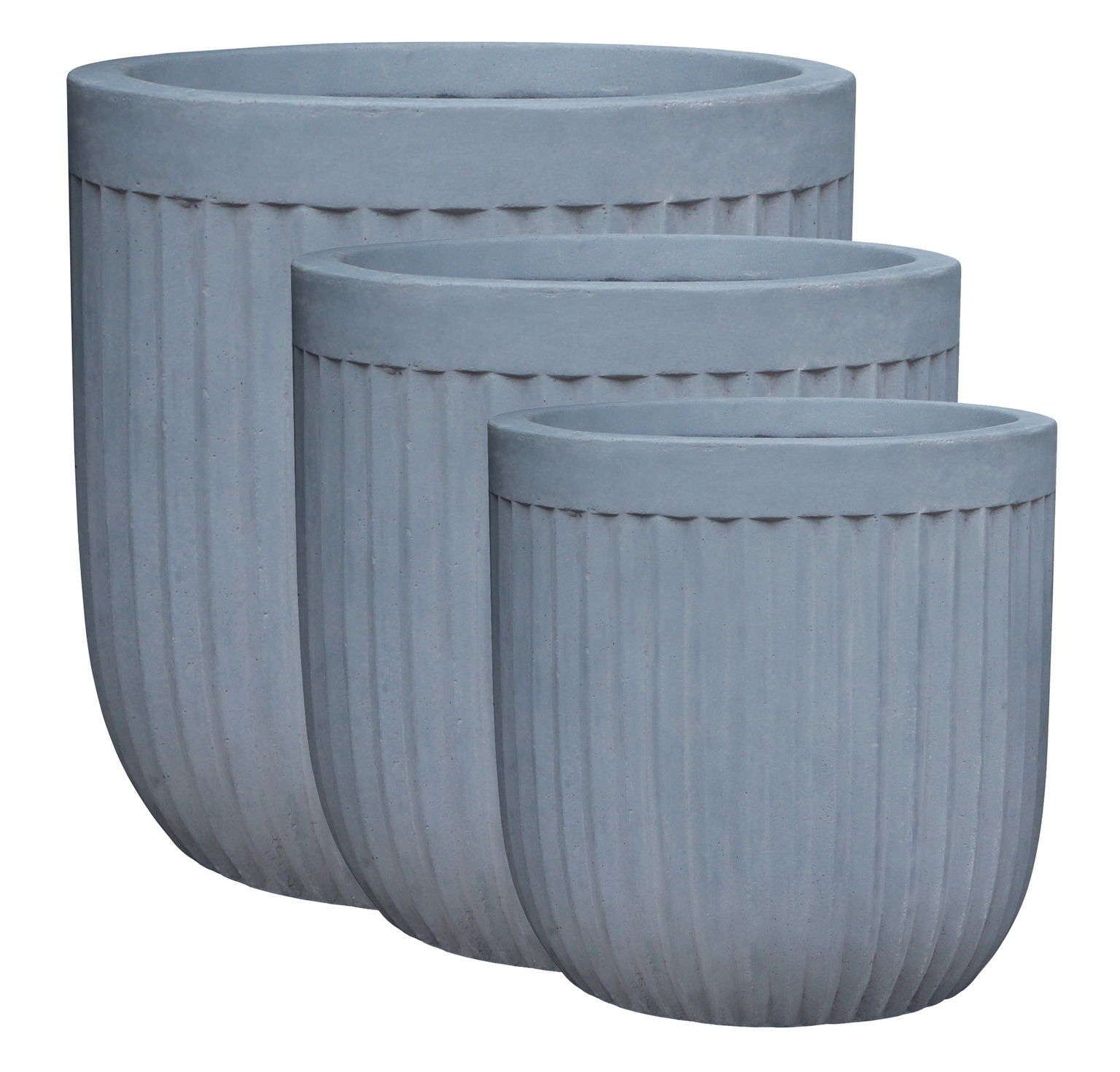 Lauko keraminis vazonas, pilkos sp., 24 x 24 x 24 cm - ermitazas.lt