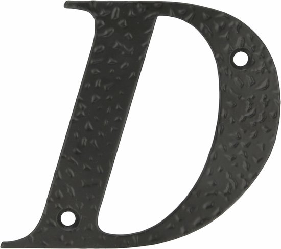 Namo raidė D, 100 mm., juodos sp. - ermitazas.lt