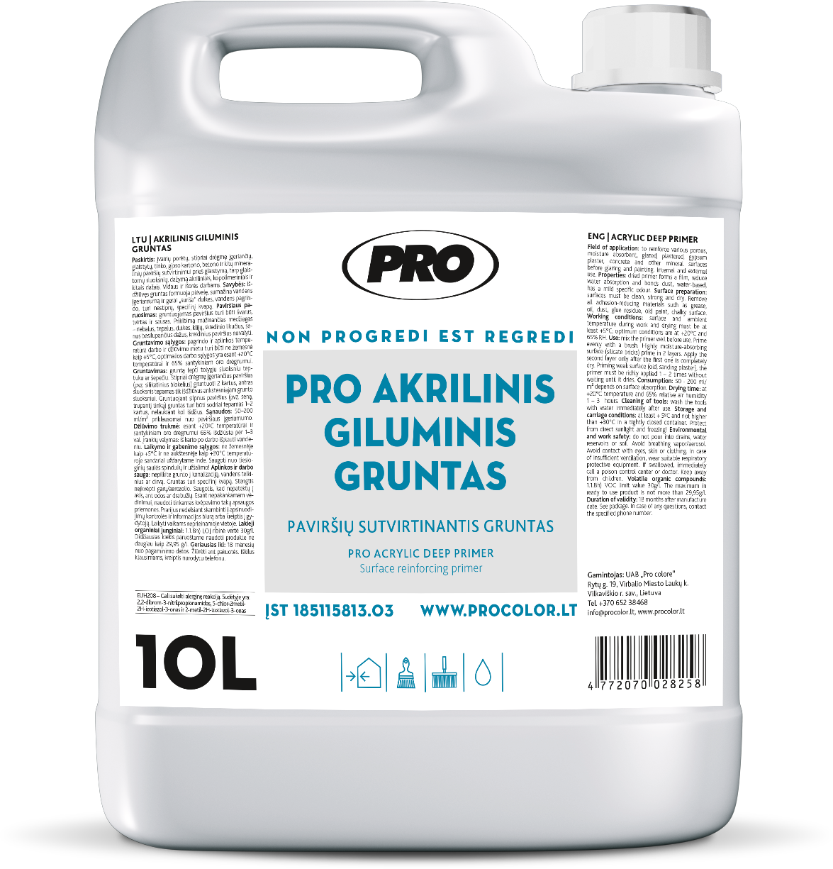 Giluminis gruntas PRO, 10L - ermitazas.lt