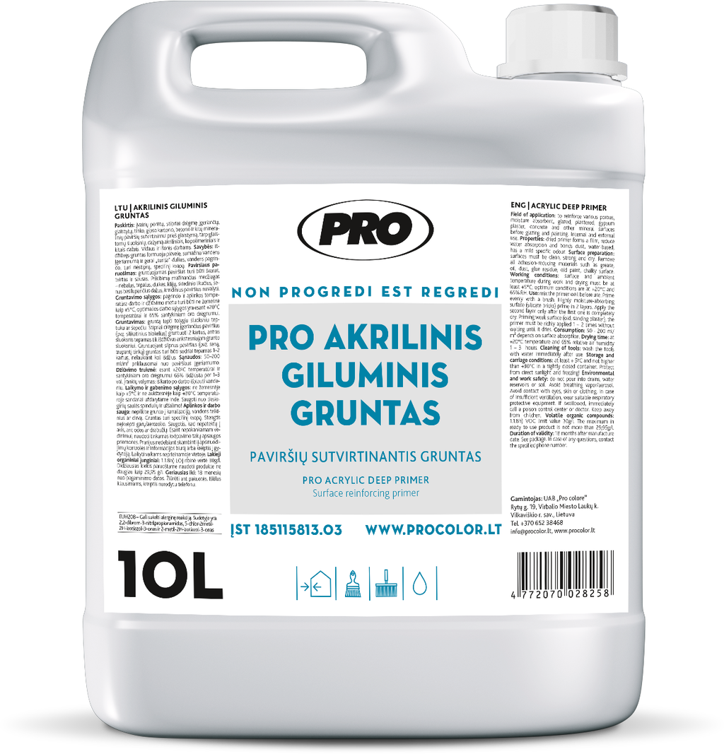 Giluminis gruntas PRO, 10L - ermitazas.lt