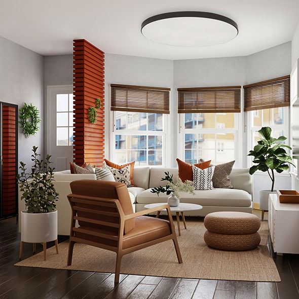 Lubinis šviestuvas TOPE BOSTON 60, 2x48 W LED, 3000–6500 °K - ermitazas.lt