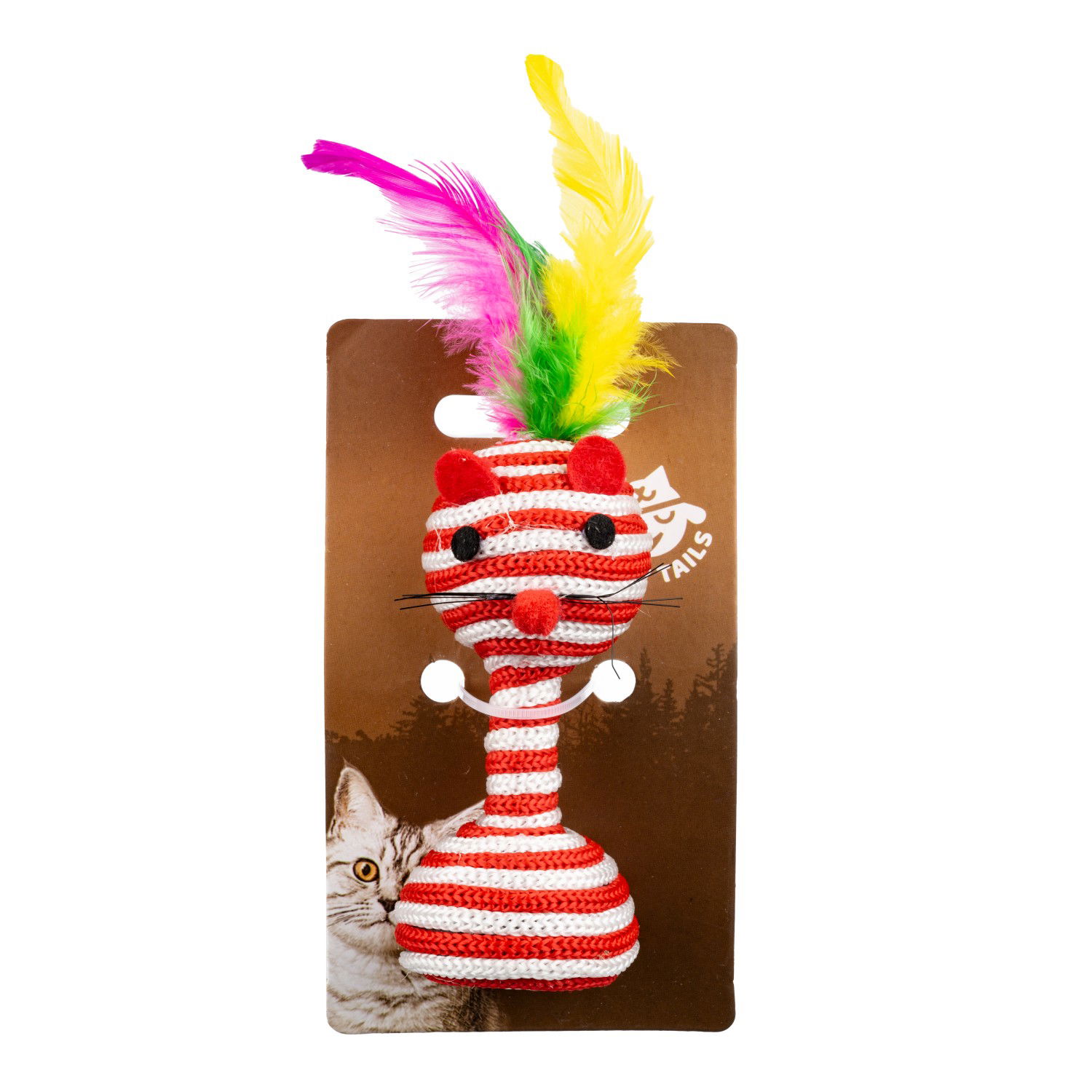 Kačių žaislas HAPPY TAILS, 17 x 4,5 cm - ermitazas.lt