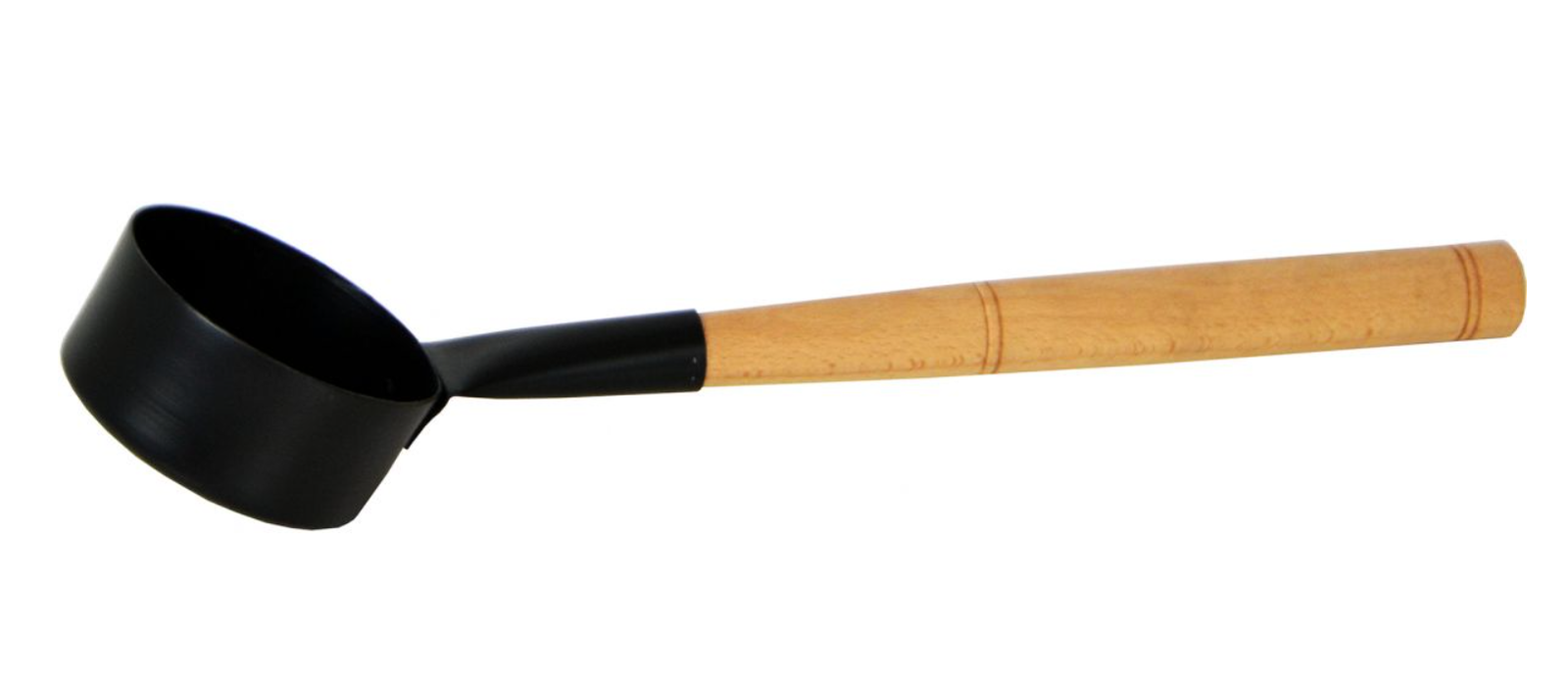 Pirties samtis SAUNIA, 47 cm, aliuminio, juodos sp., beržo rankenėlė ...