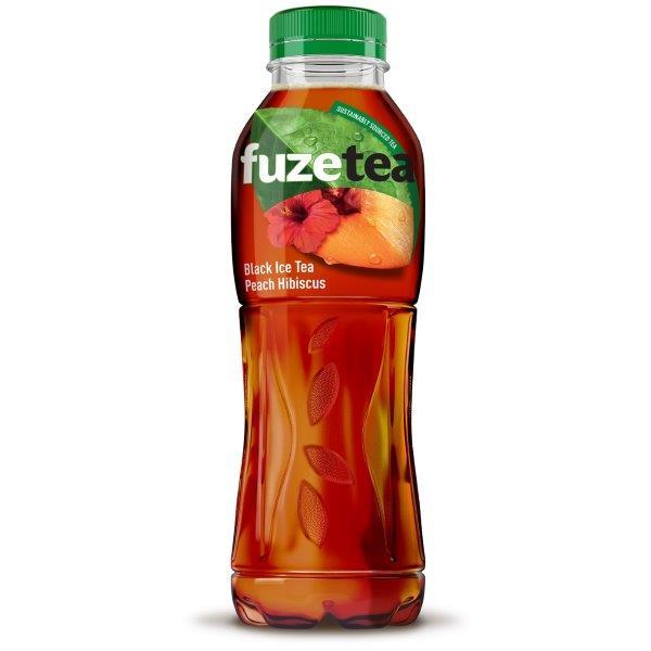 Persikų skonio šalta arbata FUZE Tea Peach Hibiscus, 500 ml - ermitazas.lt