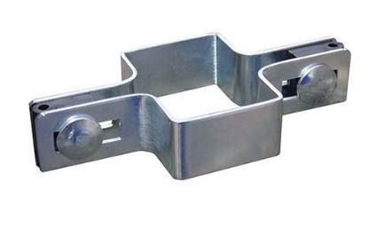 Centrinė stulpo apkaba, cinkuota, 60 x 40 mm - ermitazas.lt