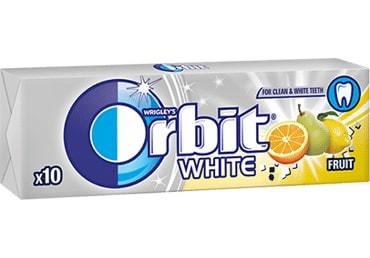 Kramtomoji guma ORBIT WHITE FRUIT, 14 g - ermitazas.lt